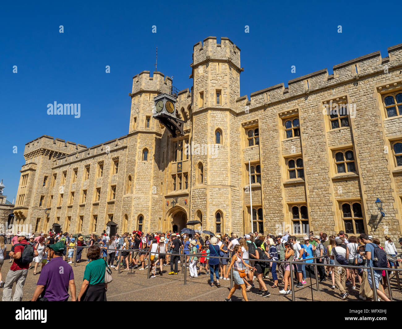 London, England - August 5, 2018: The Waterloo Block inside the walls ...