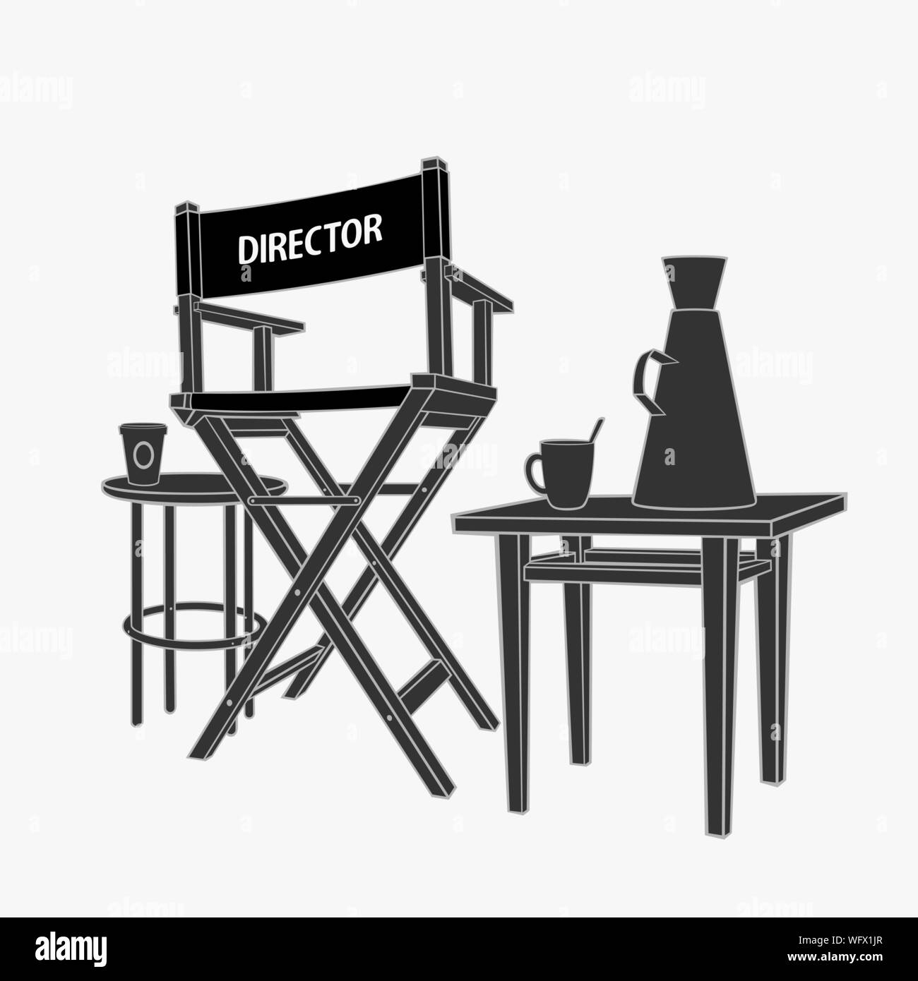 The Director Workplace Illustration Vector eps 8 file format Stock ...