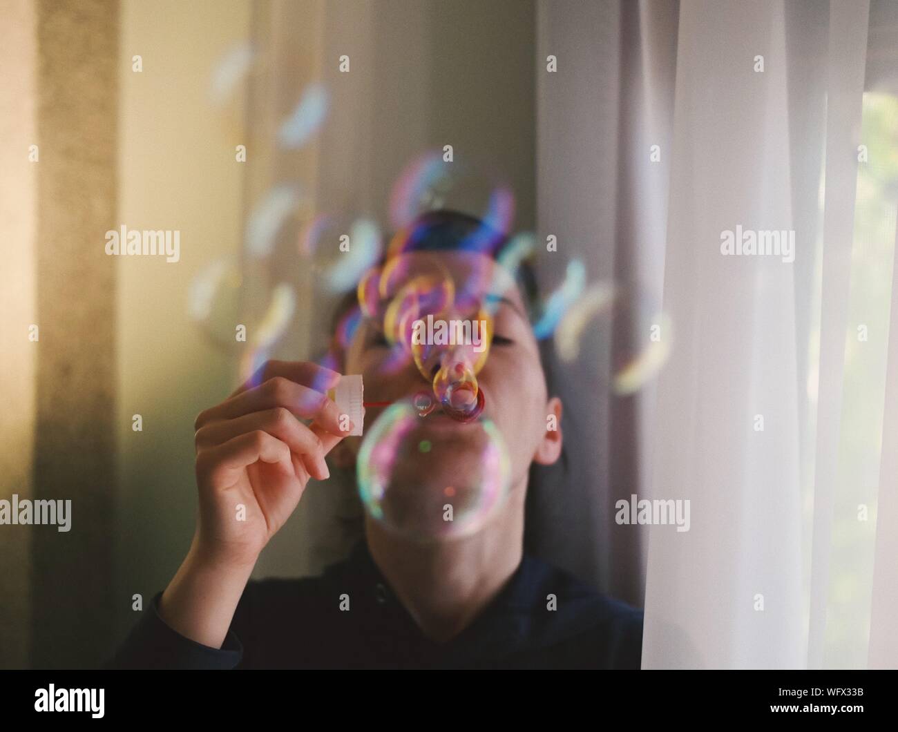 Curtain Blowing High Resolution Stock Photography and Images - Alamy