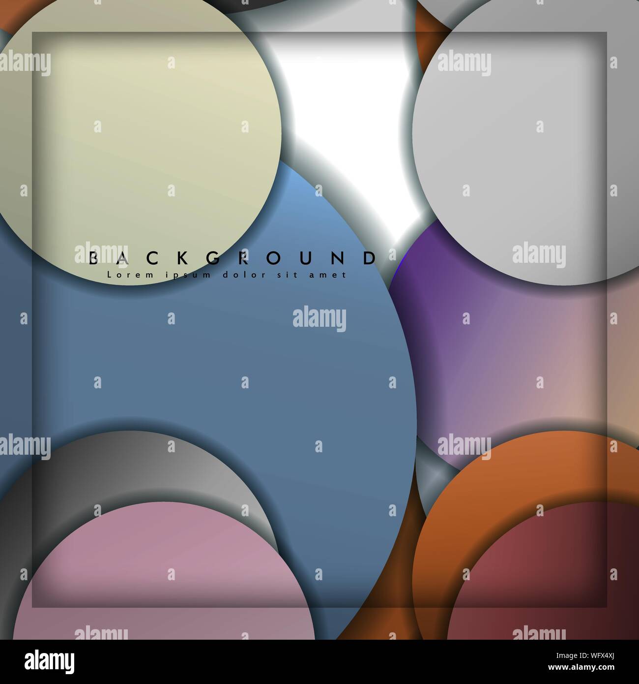 abstract vector circle background with color stone and brick gradient ...