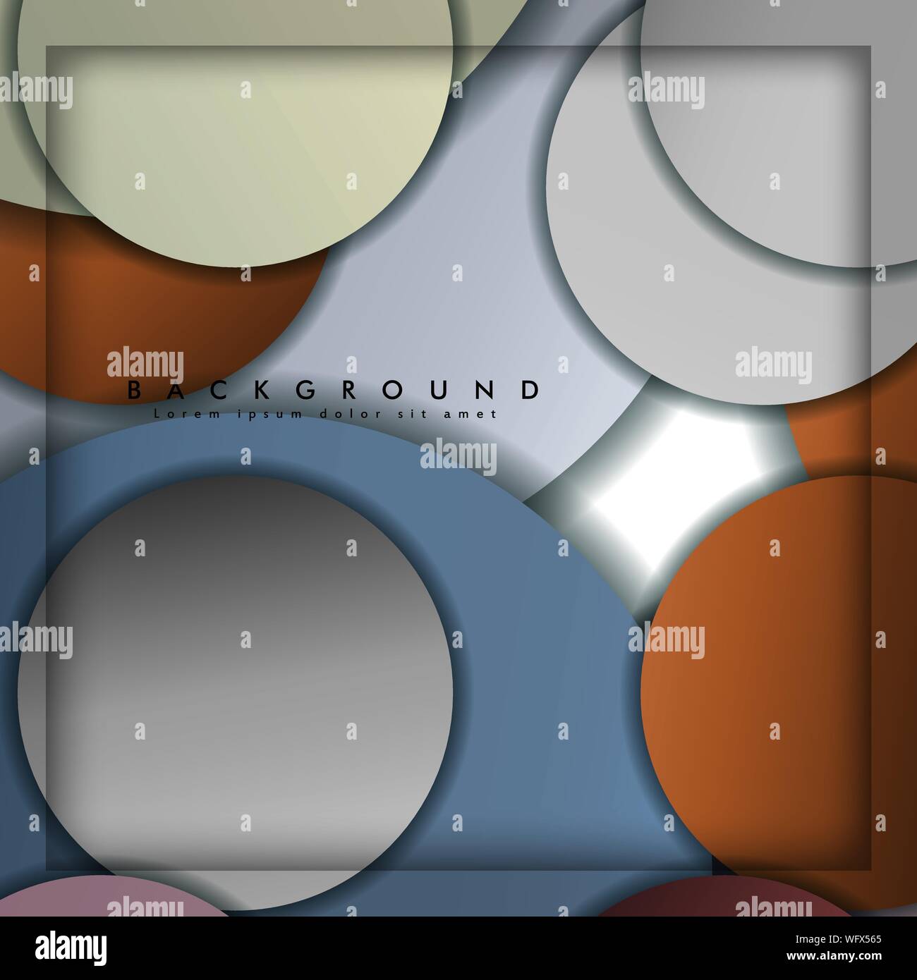 abstract vector circle background with color stone and brick gradient and shadow Stock Vector ...