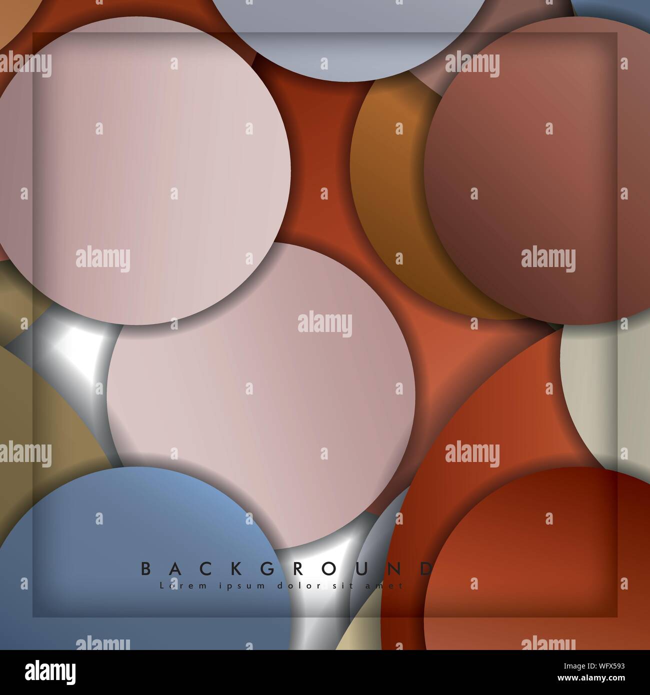 abstract vector circle background with color stone and brick gradient ...