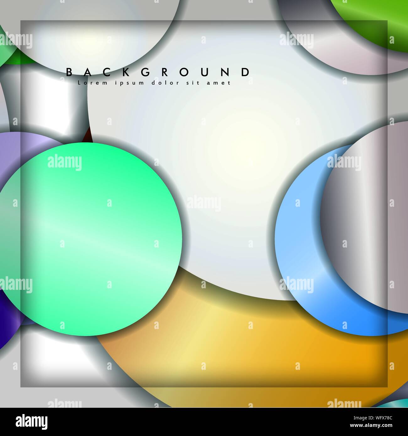 abstract vector circle background with color gems and jewels gradient ...