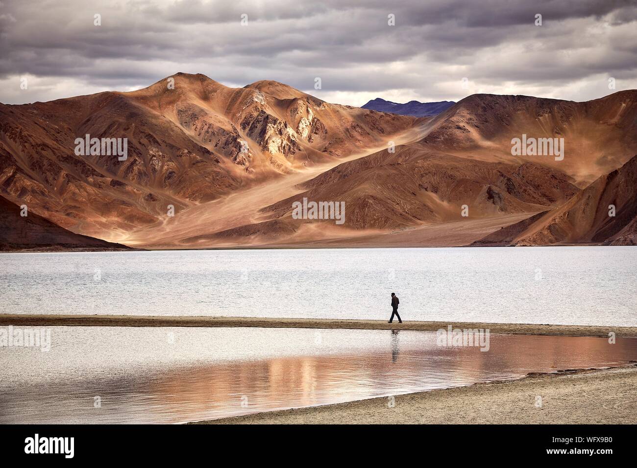 Distant view silhouette man on hi-res stock photography and images - Alamy