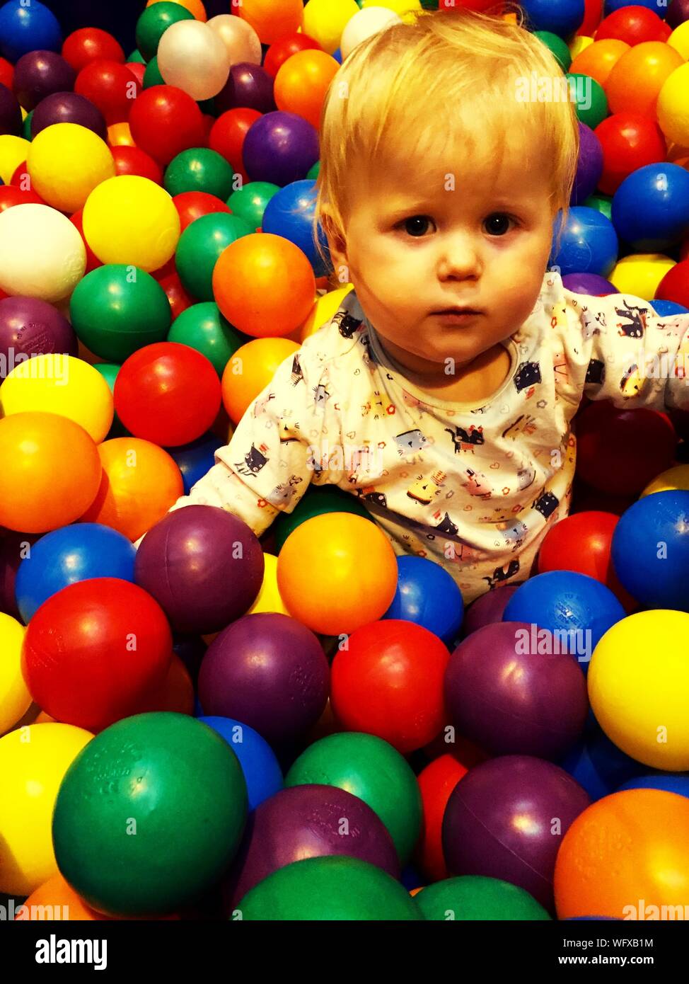 Baby girl balls hi-res stock photography and images - Alamy