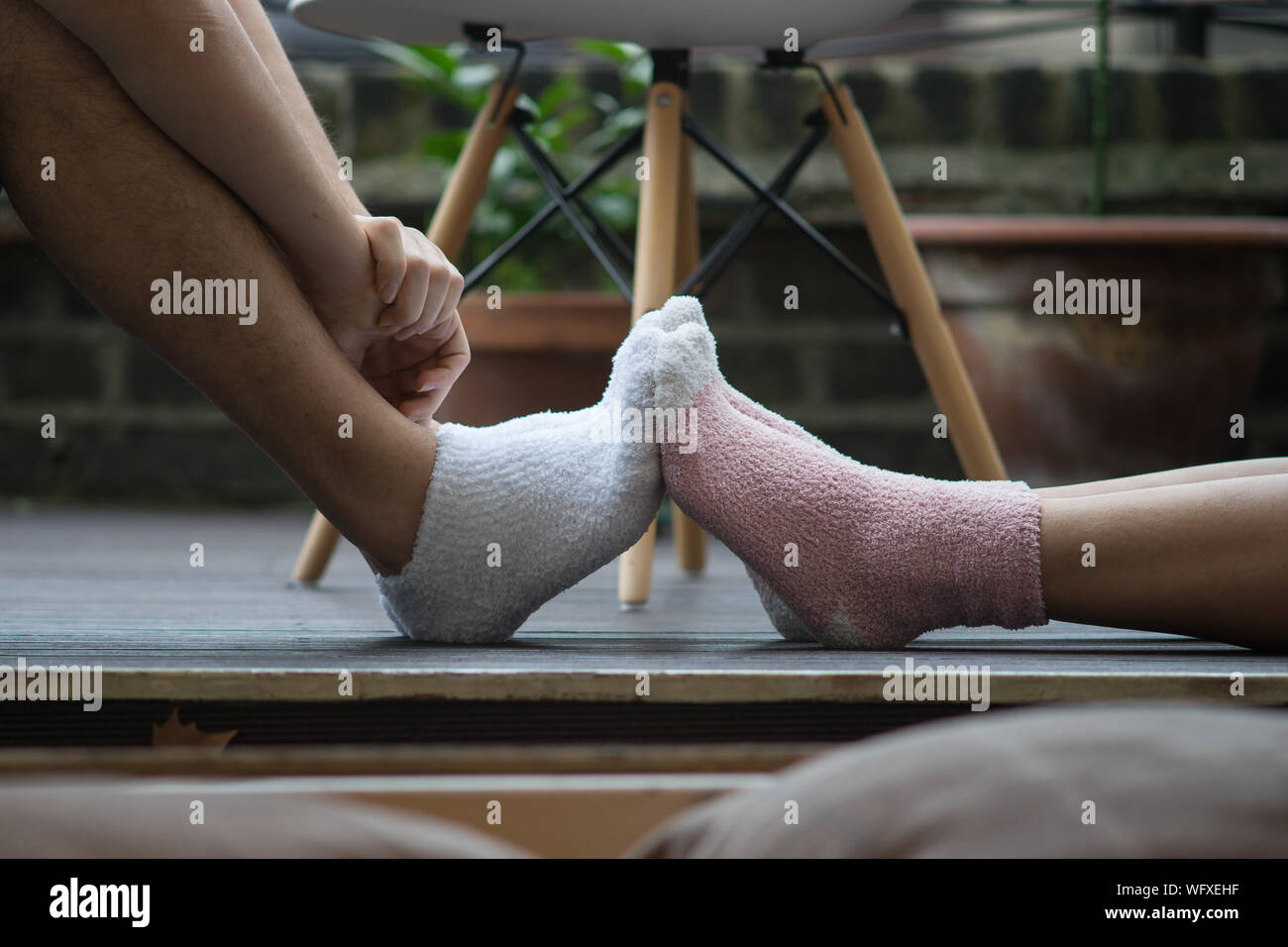 Touching Feet High Resolution Stock Photography and Images - Alamy