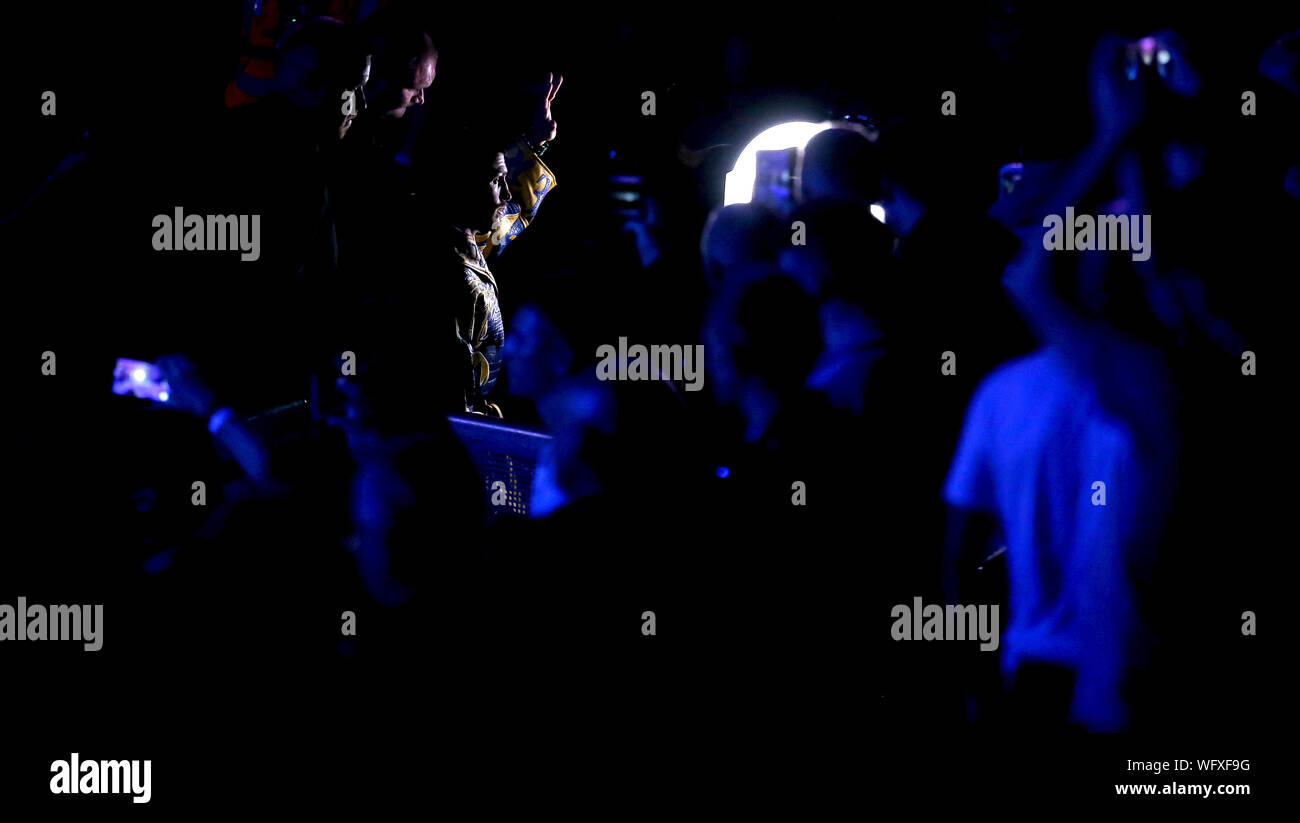 Vasiliy Lomachenko after winning the WBC, WBO, WBA & Ring Magazine ...