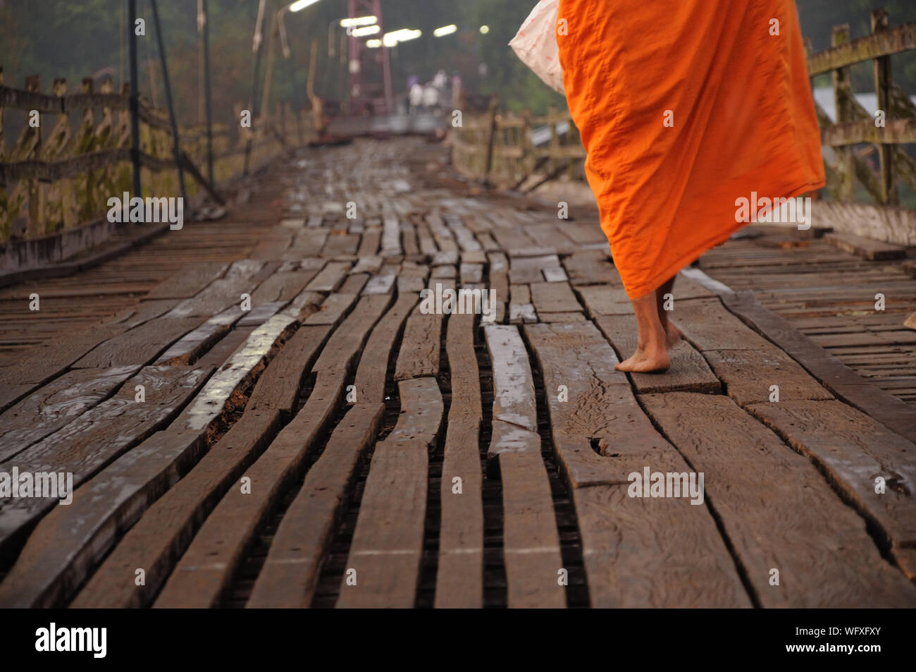Monk walking human hi-res stock photography and images - Alamy