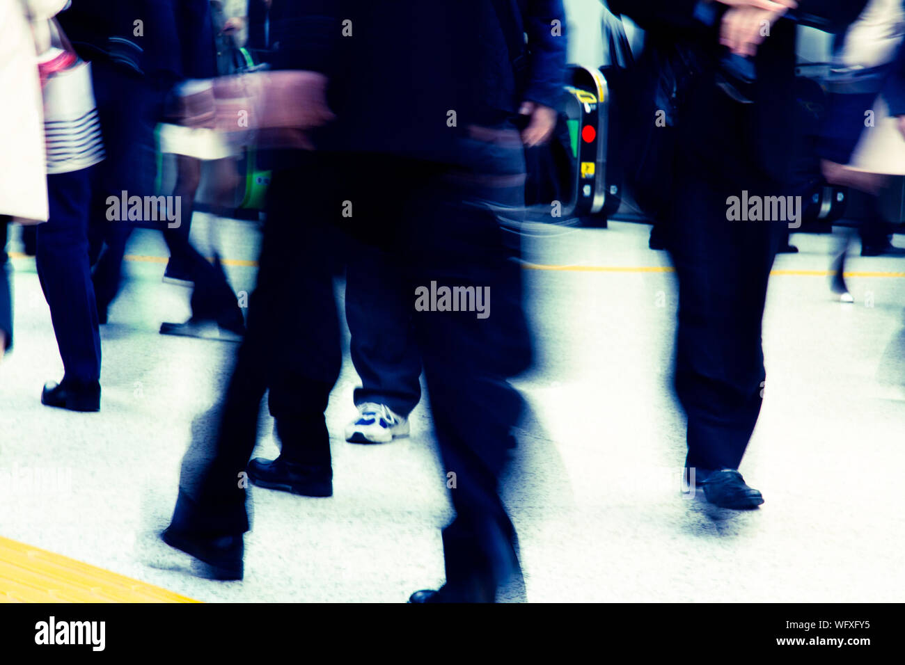 Low people walking street city motion hi-res stock photography and ...