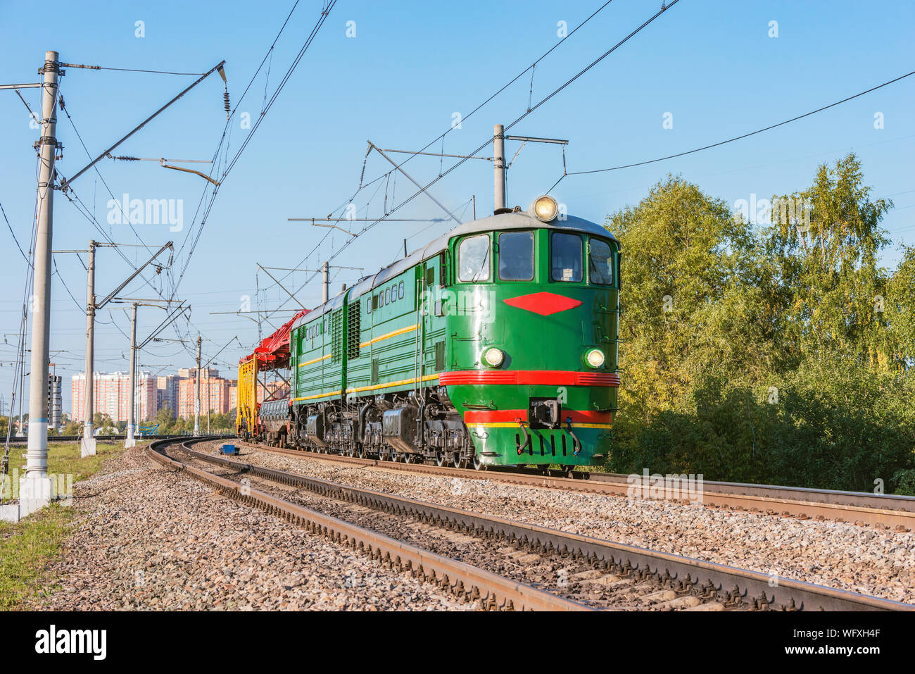 Soviet freight train diesel locomotive hi-res stock photography and ...