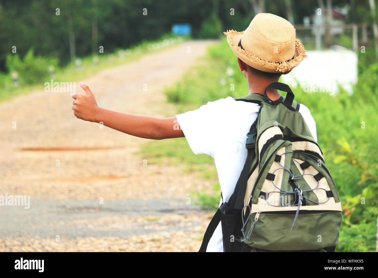 Hitchhiking Child High Resolution Stock Photography and Images - Alamy