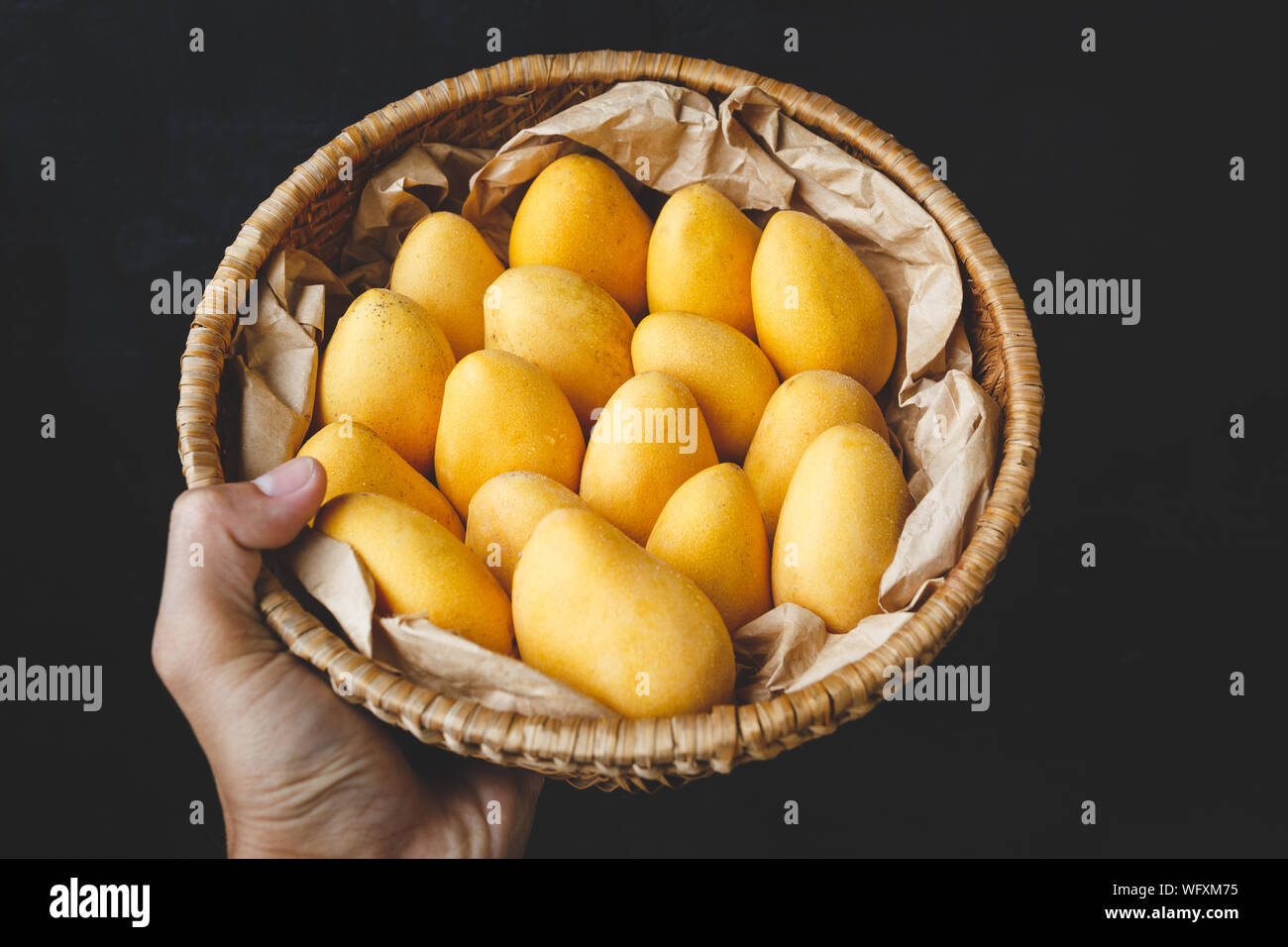 Human hand mangoes mango fruit hi-res stock photography and images - Alamy
