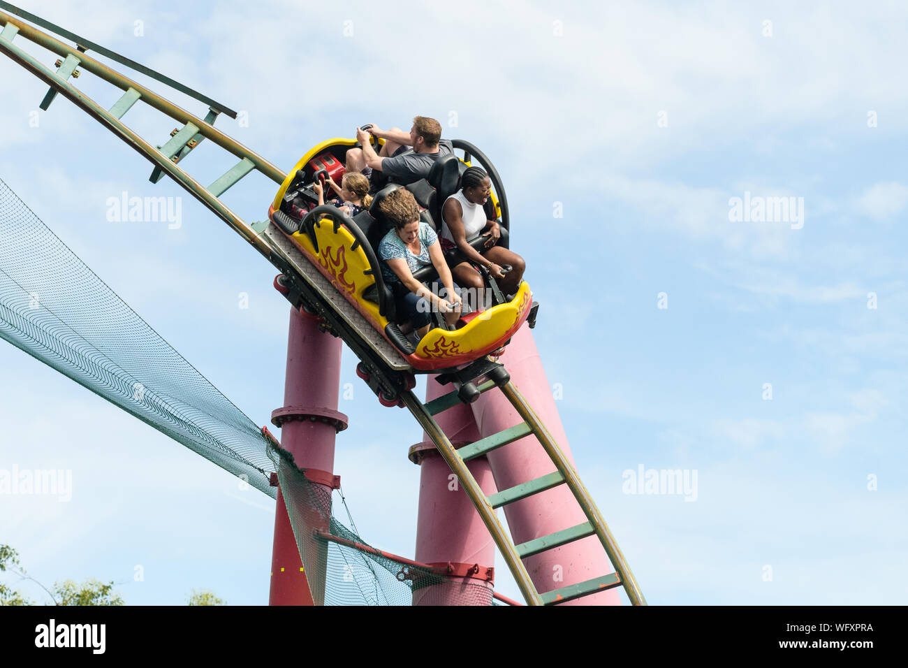 Fairground Adventure Ride Stock Photo - Alamy