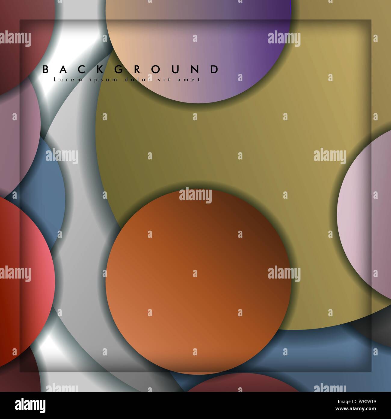 abstract vector circle background with color stone and brick gradient ...