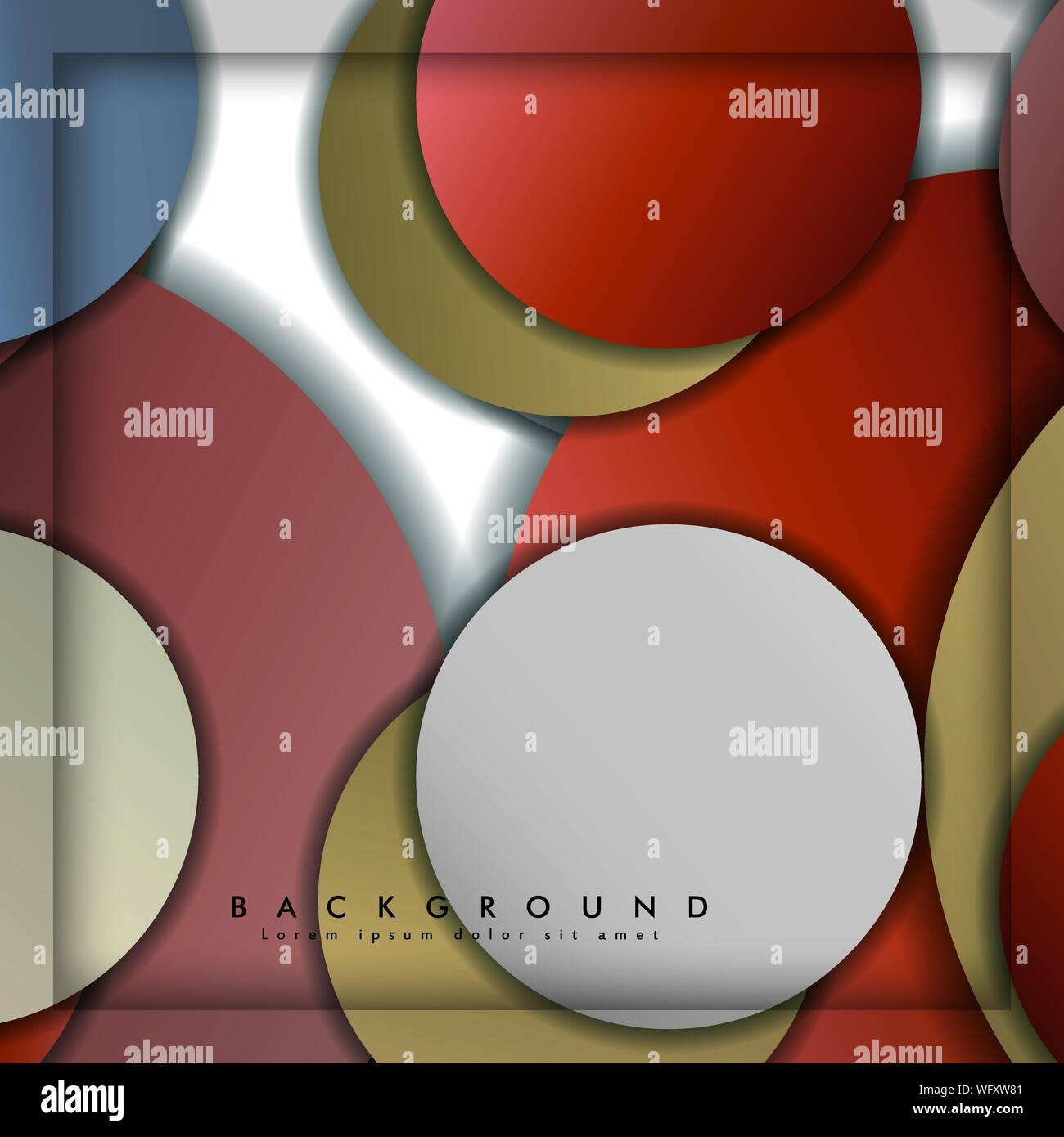 abstract vector circle background with color stone and brick gradient and shadow Stock Vector ...