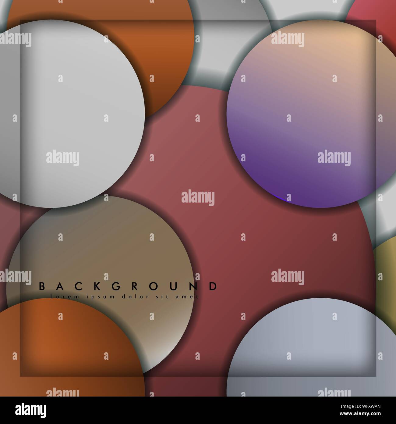 abstract vector circle background with color stone and brick gradient ...