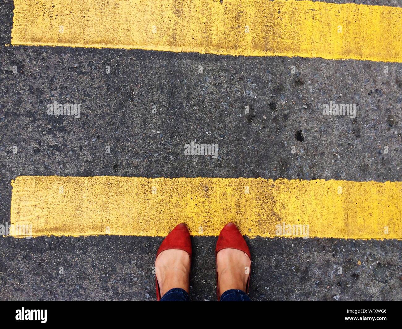 Foot Markings High Resolution Stock Photography and Images - Alamy
