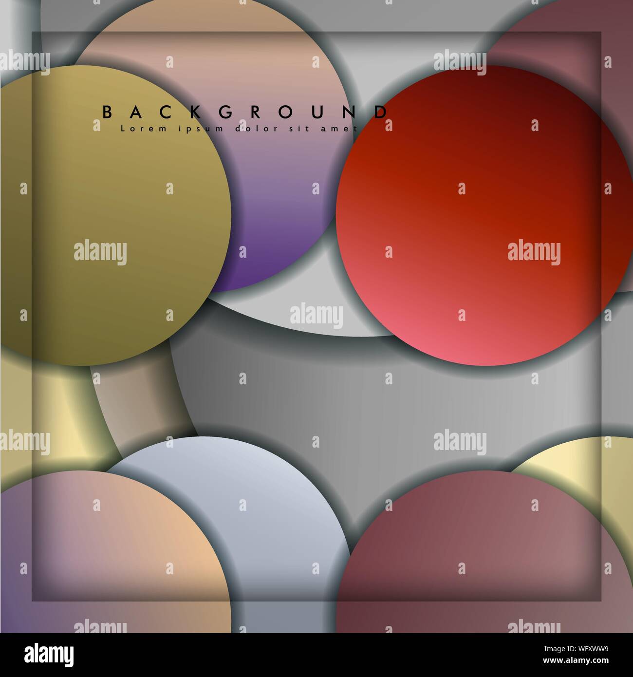 abstract vector circle background with color stone and brick gradient ...