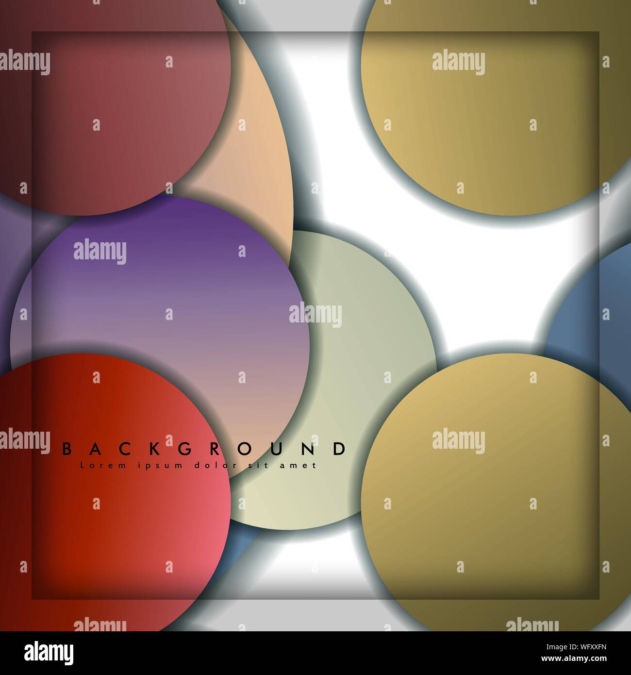 abstract vector circle background with color stone and brick gradient ...