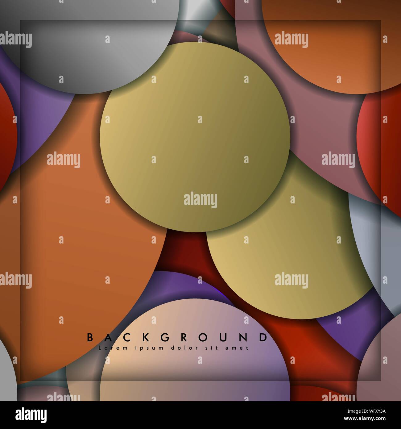 abstract vector circle background with color stone and brick gradient ...