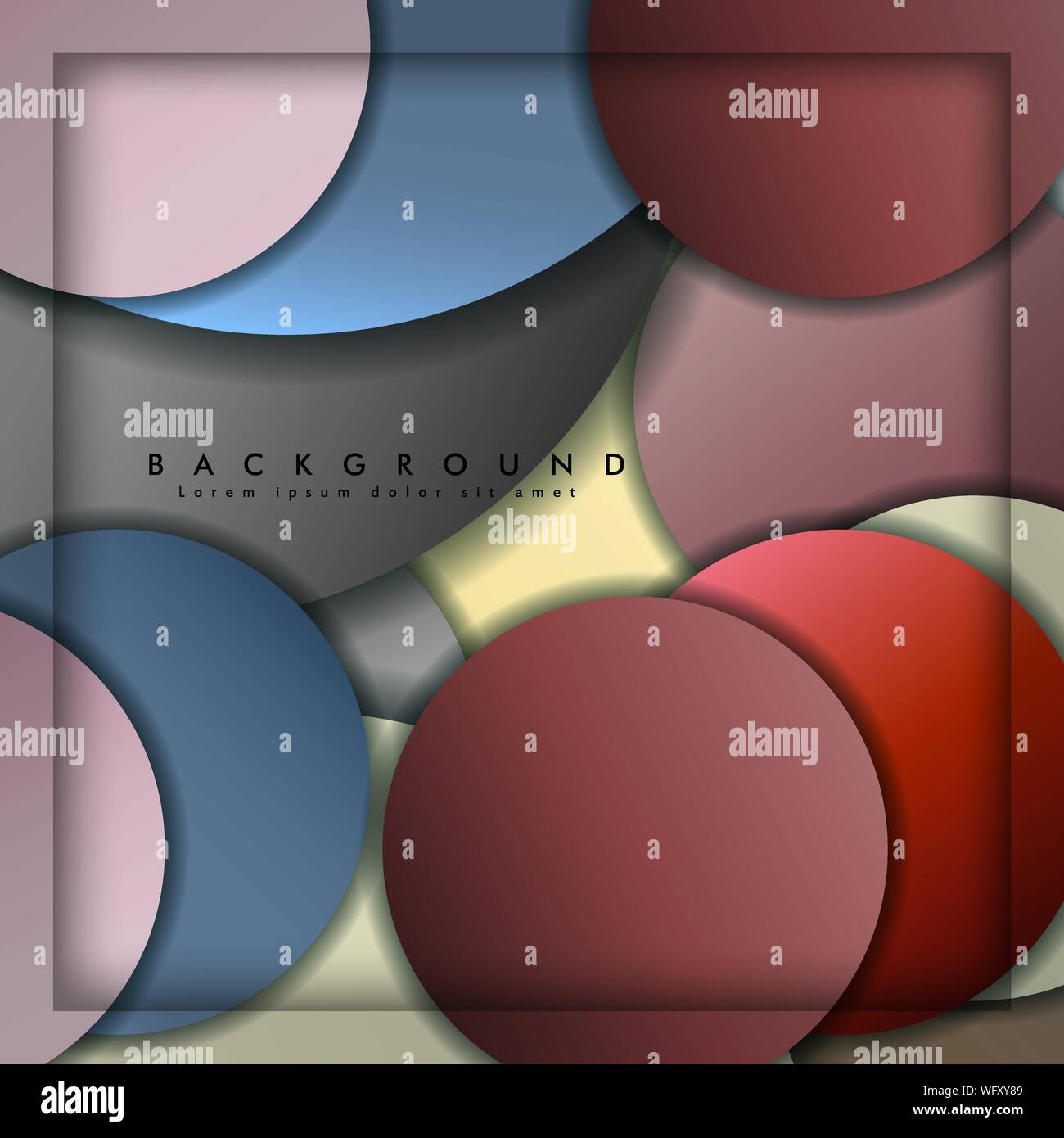 abstract vector circle background with color stone and brick gradient ...