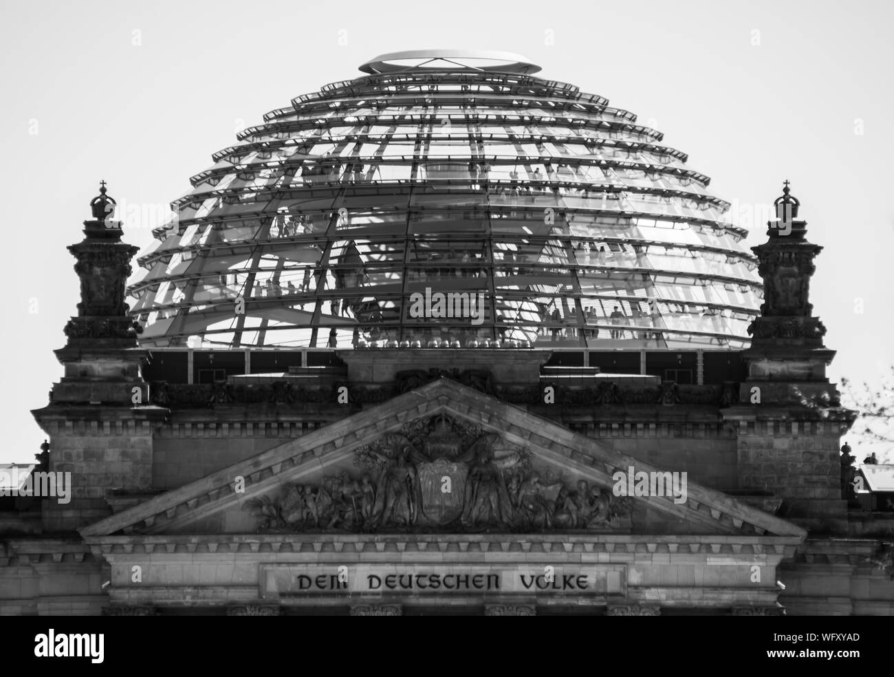 Reichstag Dome Of The Reichstag Black and White Stock Photos & Images ...