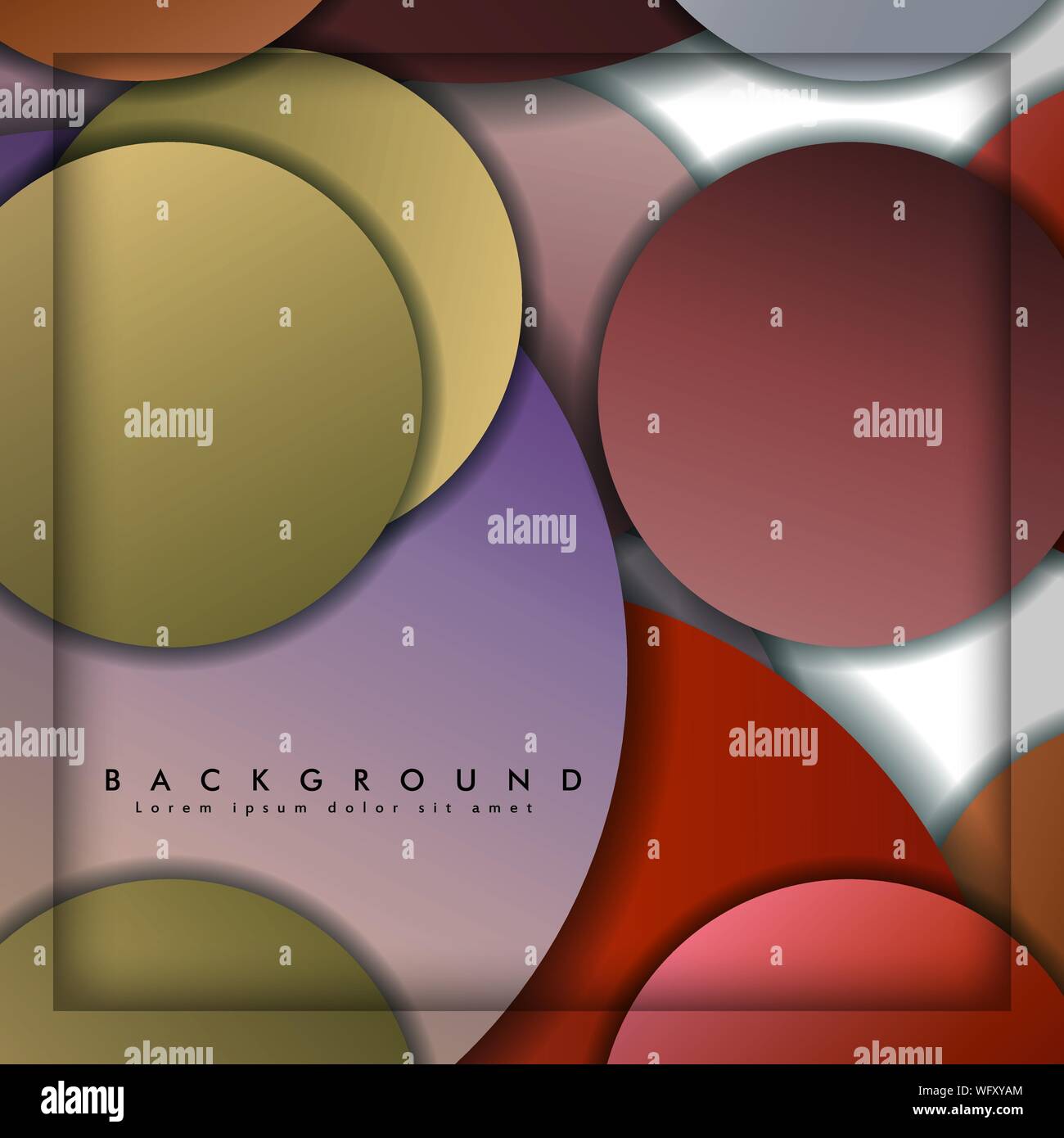 abstract vector circle background with color stone and brick gradient ...