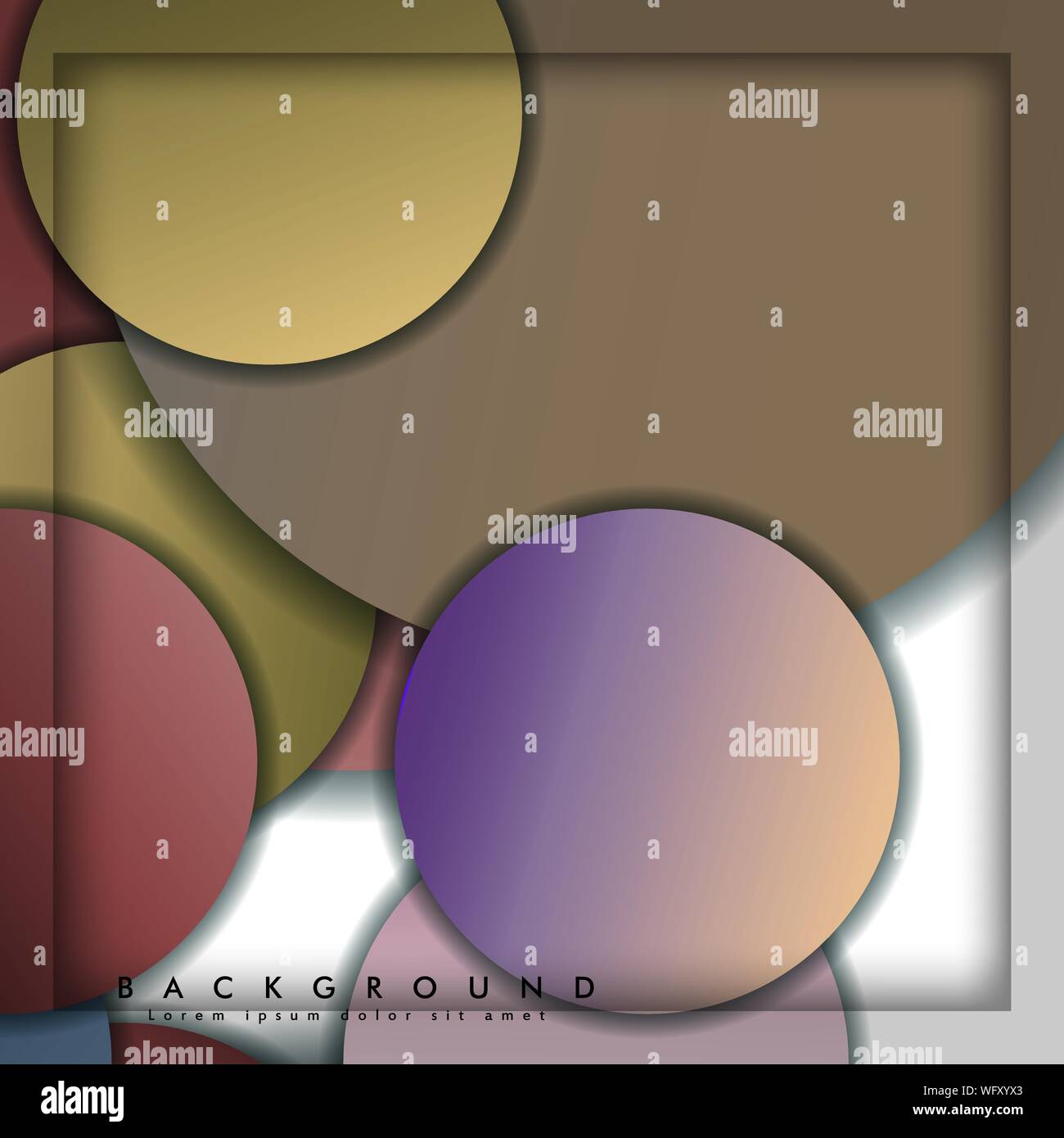 abstract vector circle background with color stone and brick gradient ...