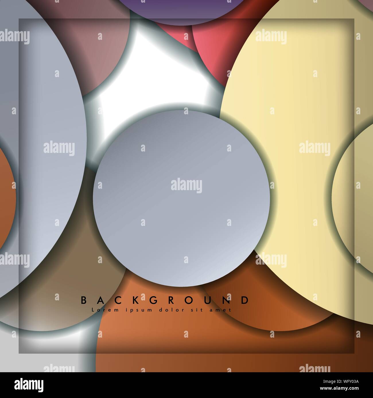 abstract vector circle background with color stone and brick gradient ...