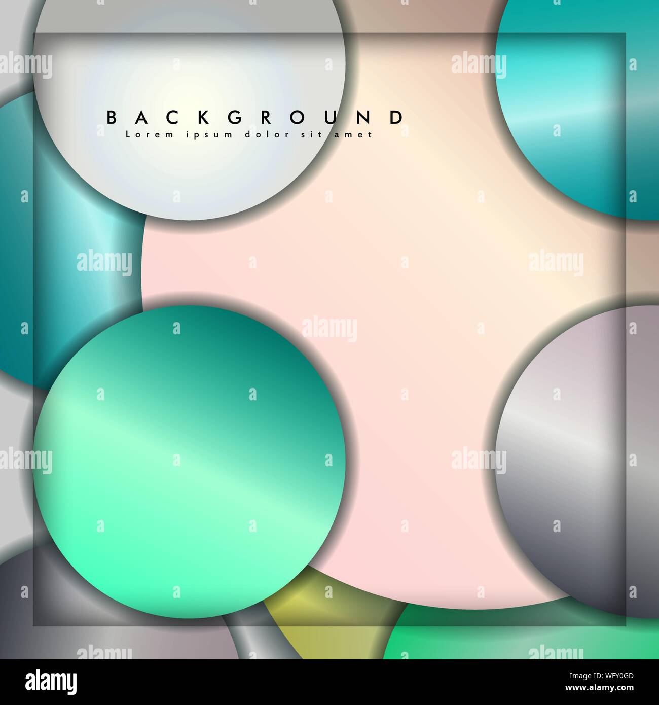 abstract vector circle background with color gems and jewels gradient ...