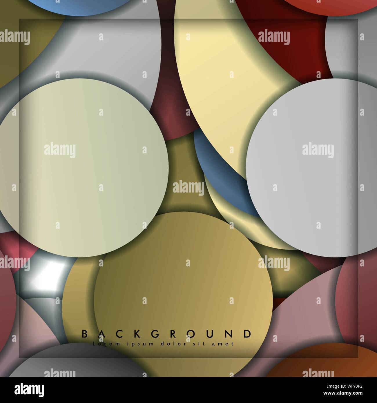 abstract vector circle background with color stone and brick gradient and shadow Stock Vector ...