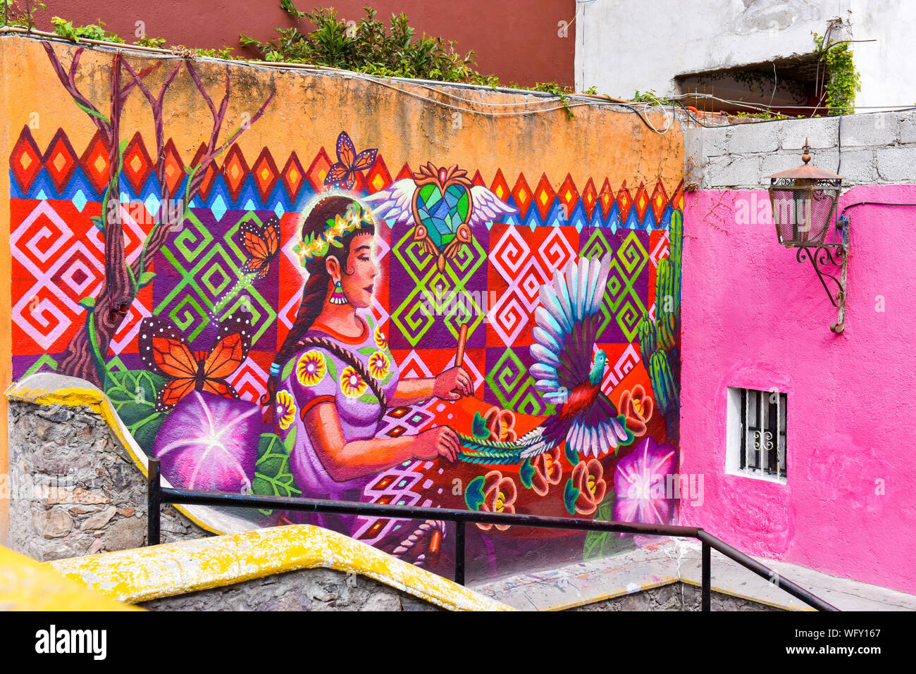 Mural, San Miguel de Allende, Mexico Stock Photo - Alamy