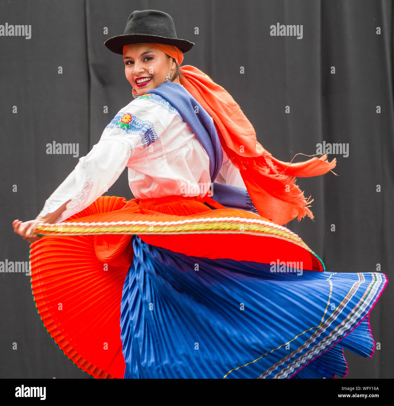 Dancing smiling traditional dancing arts culture and entertainment hi ...