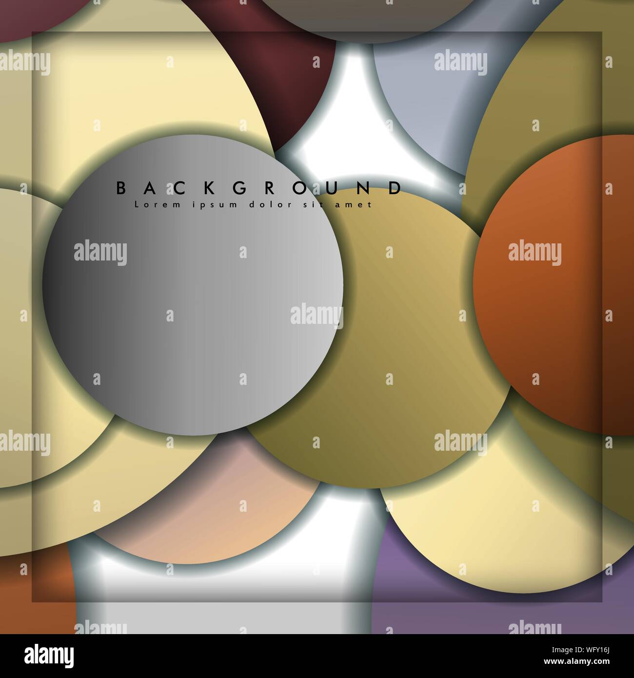 abstract vector circle background with color stone and brick gradient and shadow Stock Vector ...