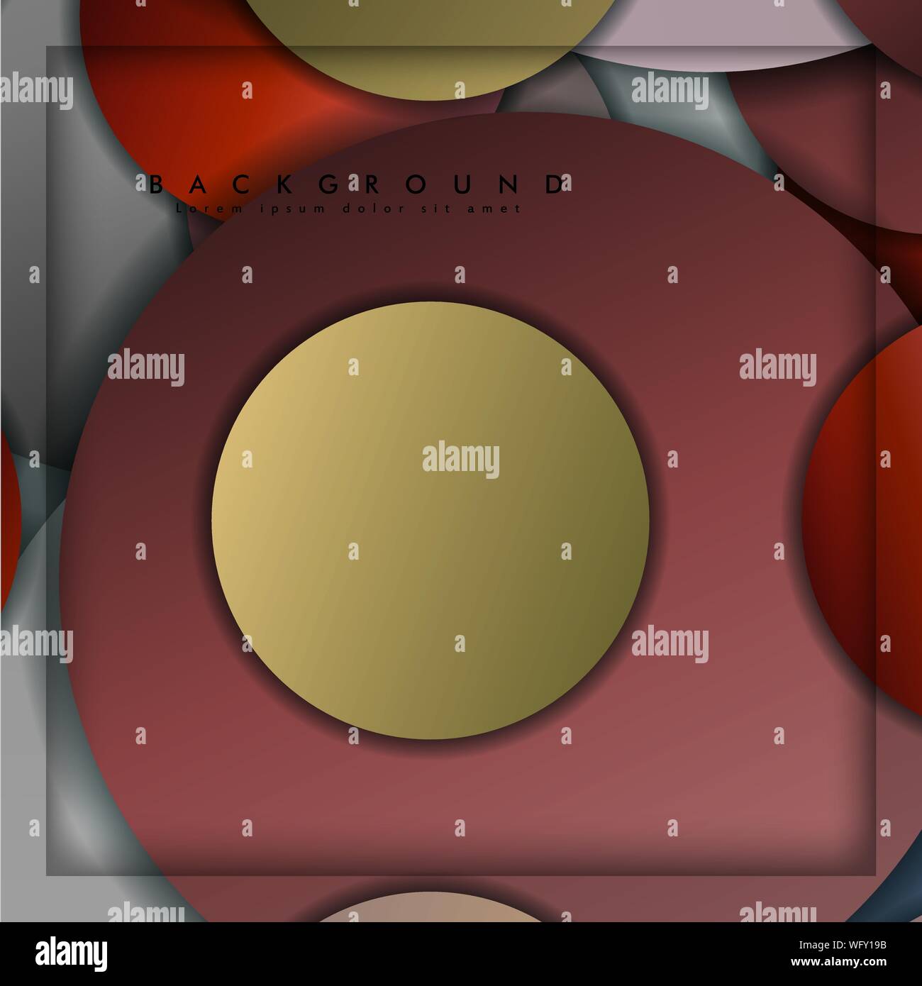 abstract vector circle background with color stone and brick gradient ...