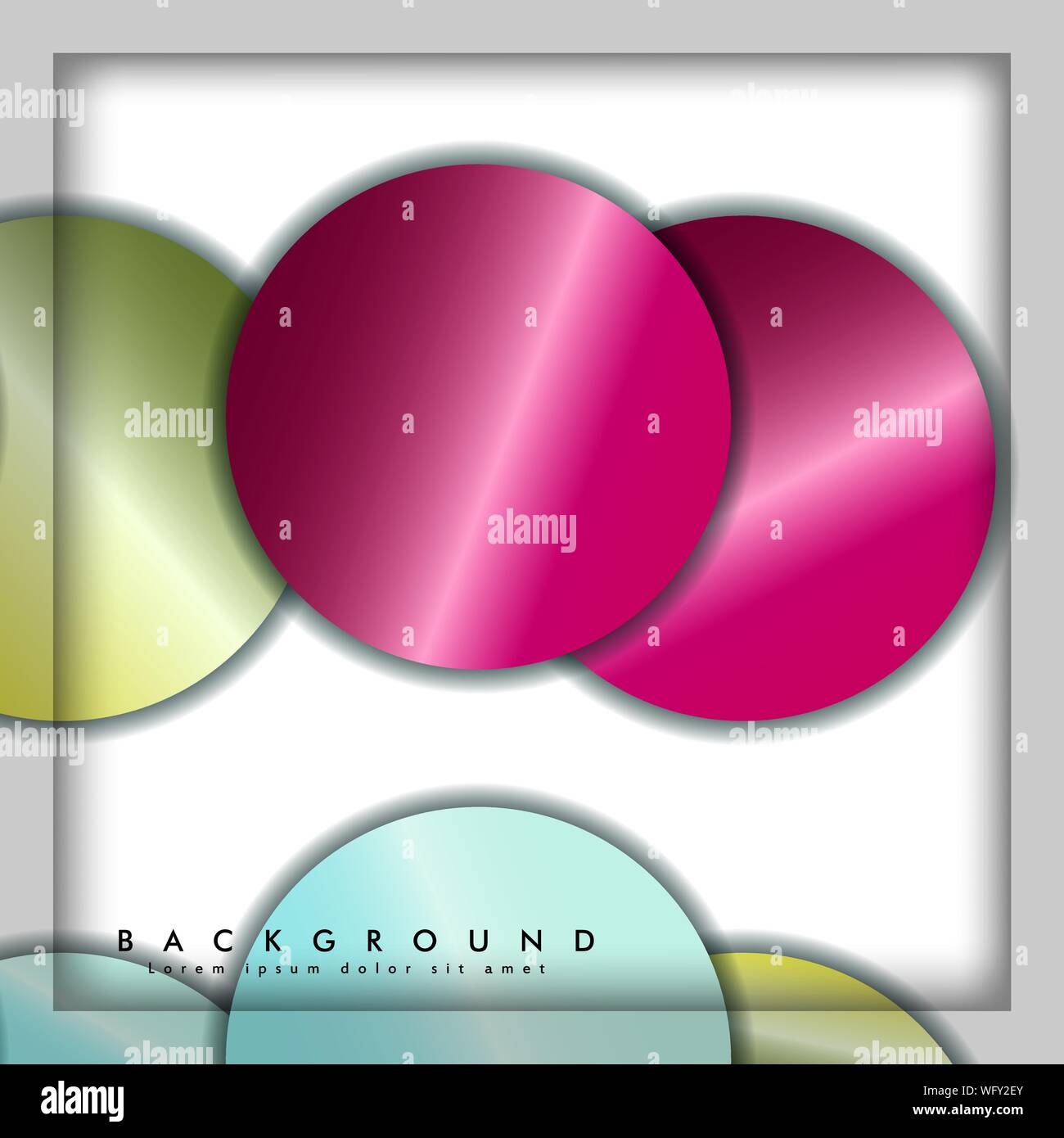 abstract vector circle background with color gems and jewels gradient ...