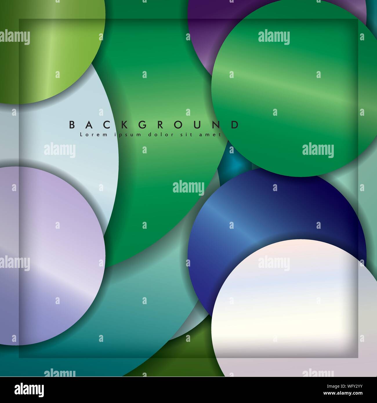 abstract vector circle background with color gems and jewels gradient ...