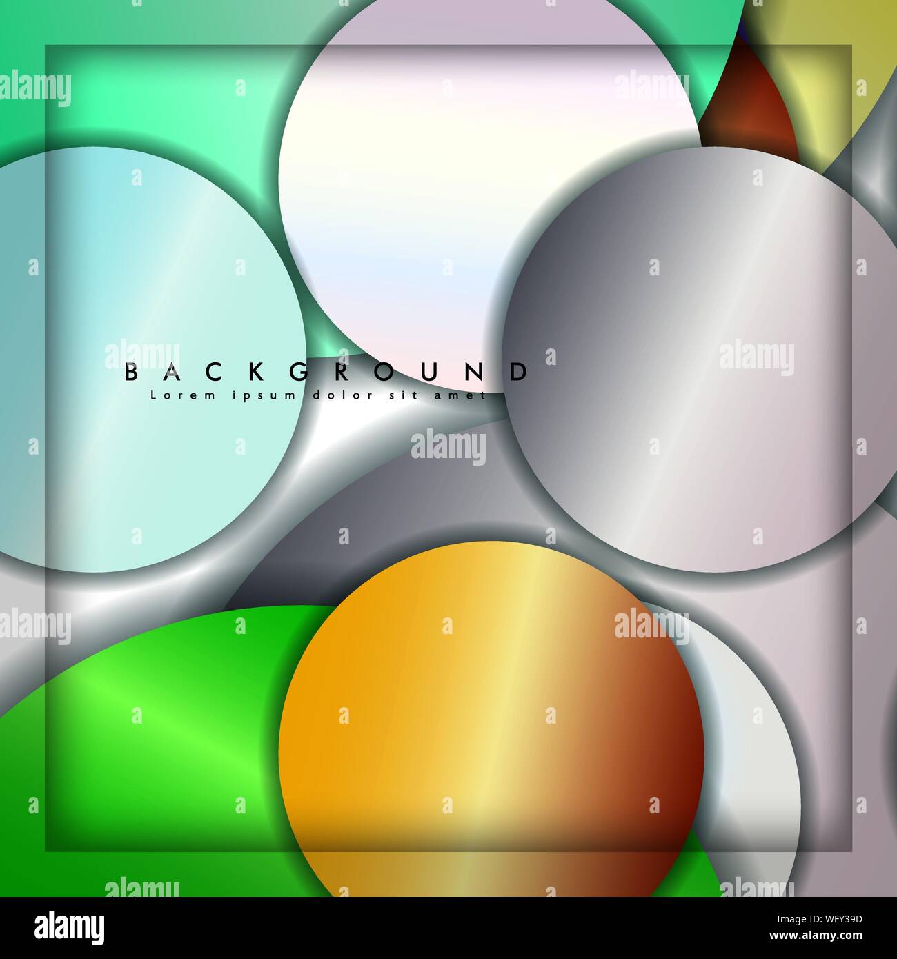 abstract vector circle background with color gems and jewels gradient ...