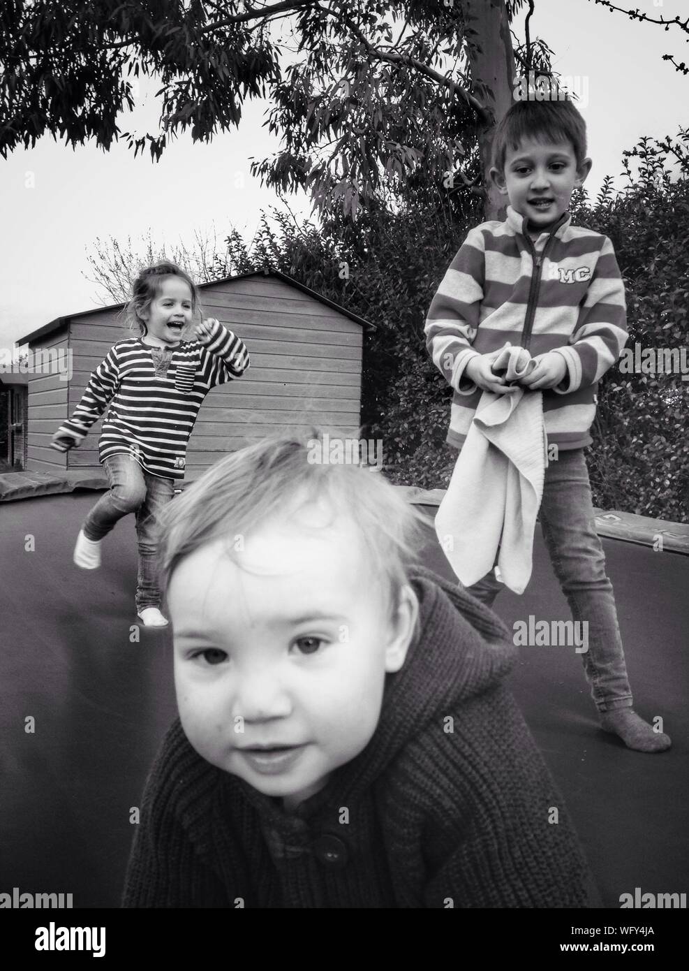 Preschool children playing park hi-res stock photography and images - Alamy