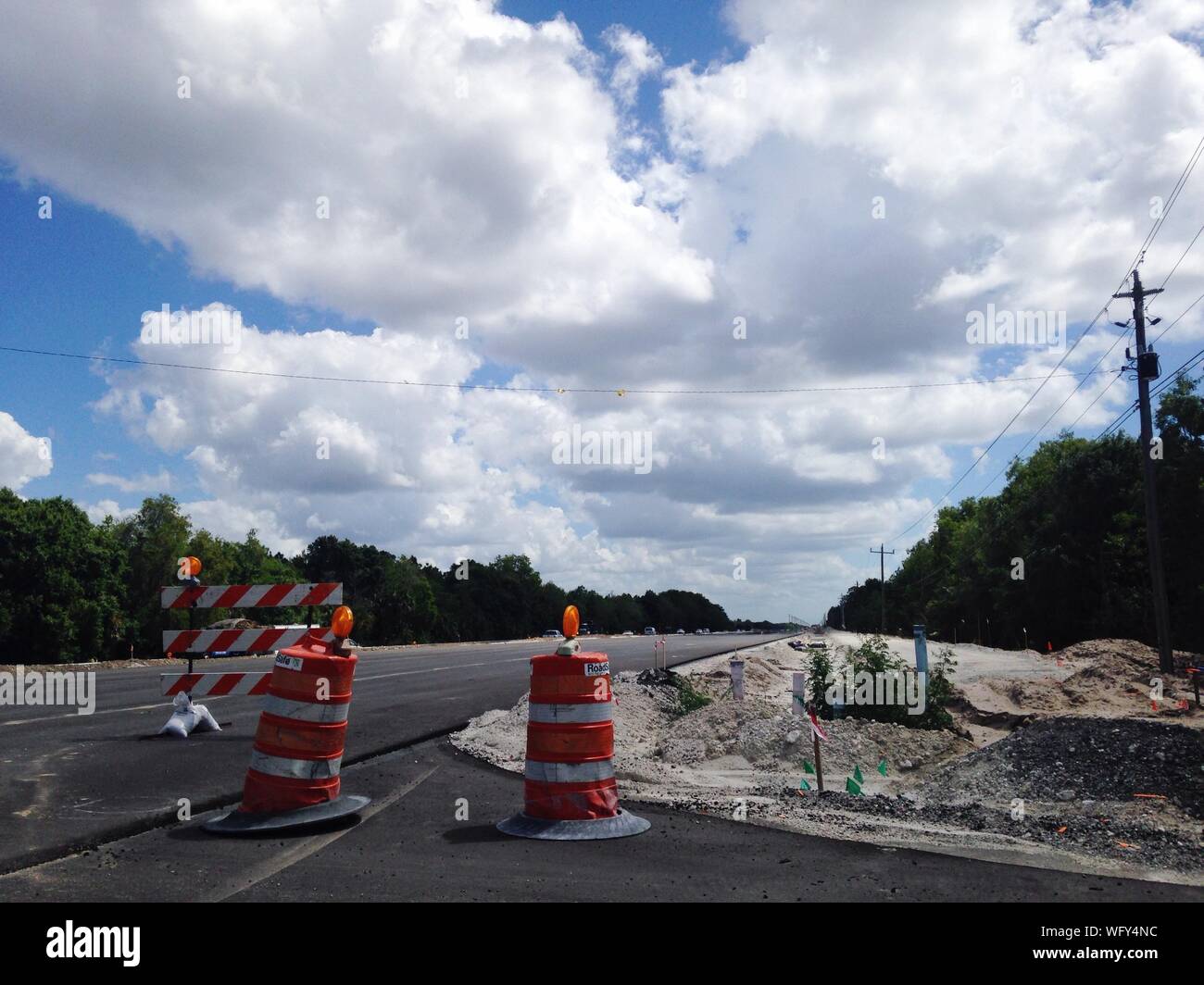 Orange barriers hi-res stock photography and images - Alamy