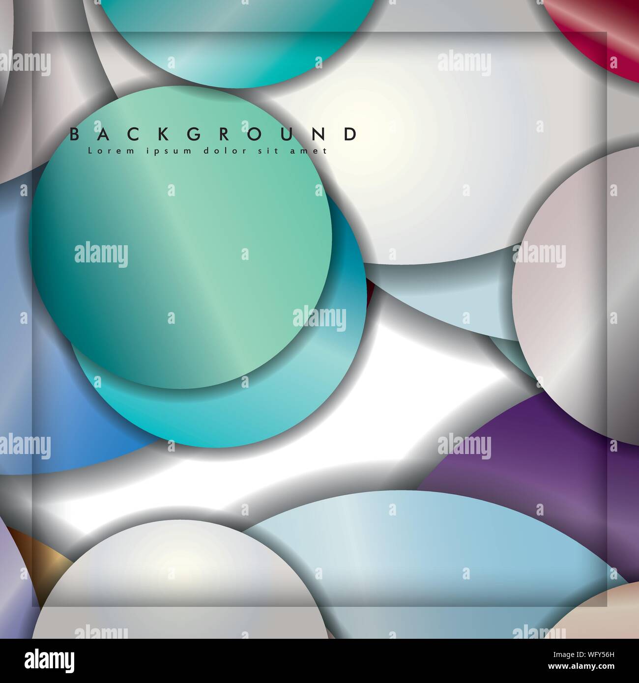 abstract vector circle background with color gems and jewels gradient ...