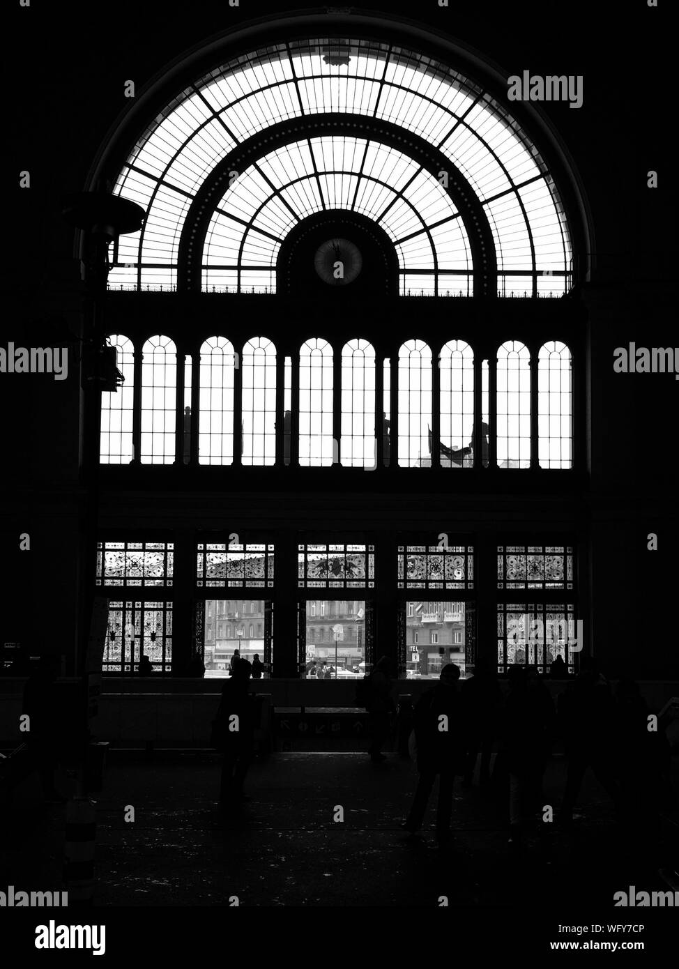 People Looking Through The Window Black and White Stock Photos & Images ...