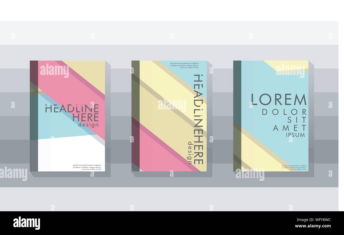Cover book concept abstract geometric background with a combination of ...