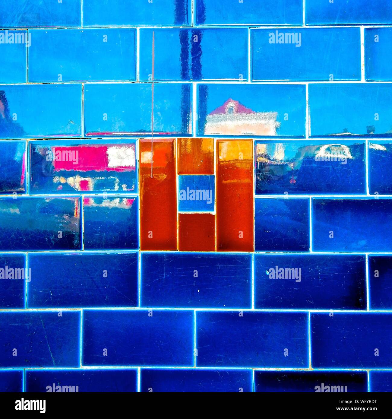 Blue Tiled Wall High Resolution Stock Photography and Images - Alamy