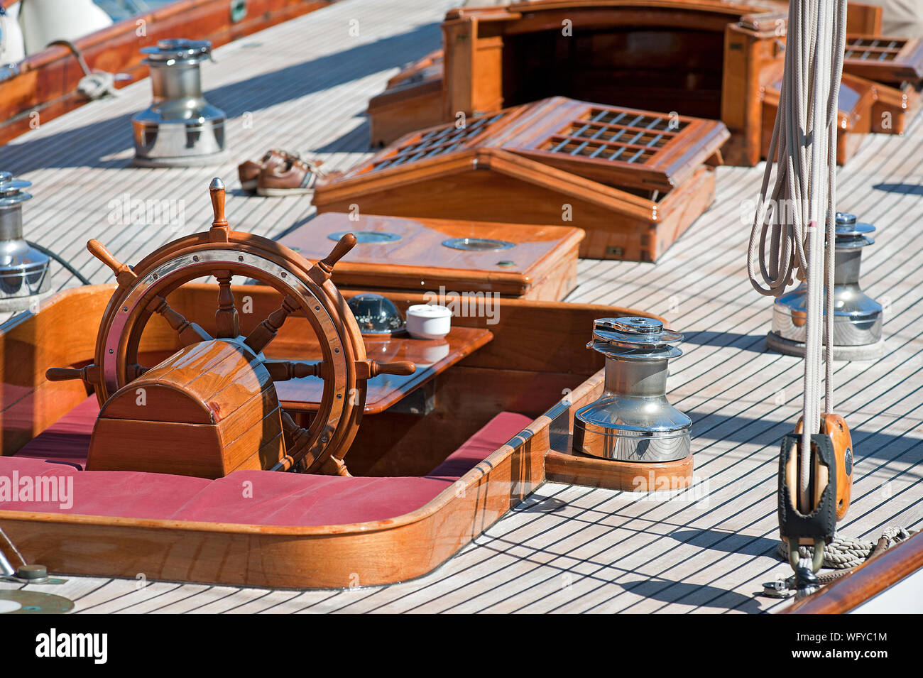 Helm ship hi-res stock photography and images - Alamy