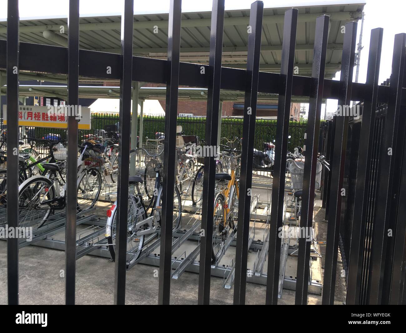 Bicycles On Bicycle Racks High Resolution Stock Photography and Images ...