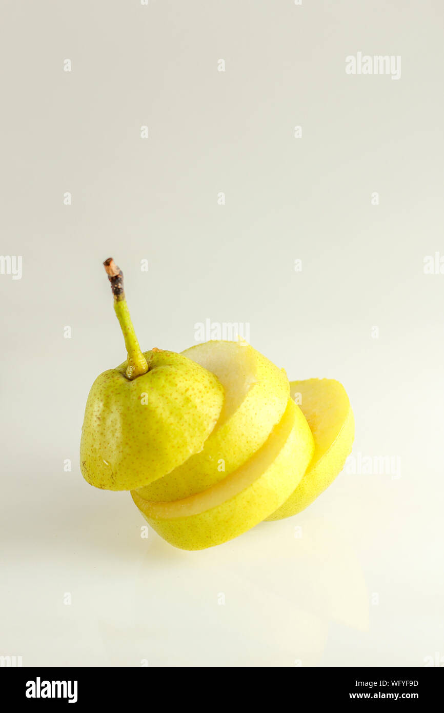 Pear sliced cut out hi-res stock photography and images - Alamy