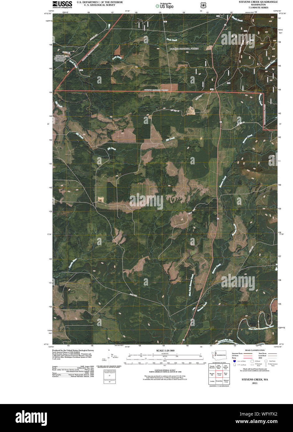Stevens map Cut Out Stock Images & Pictures - Alamy