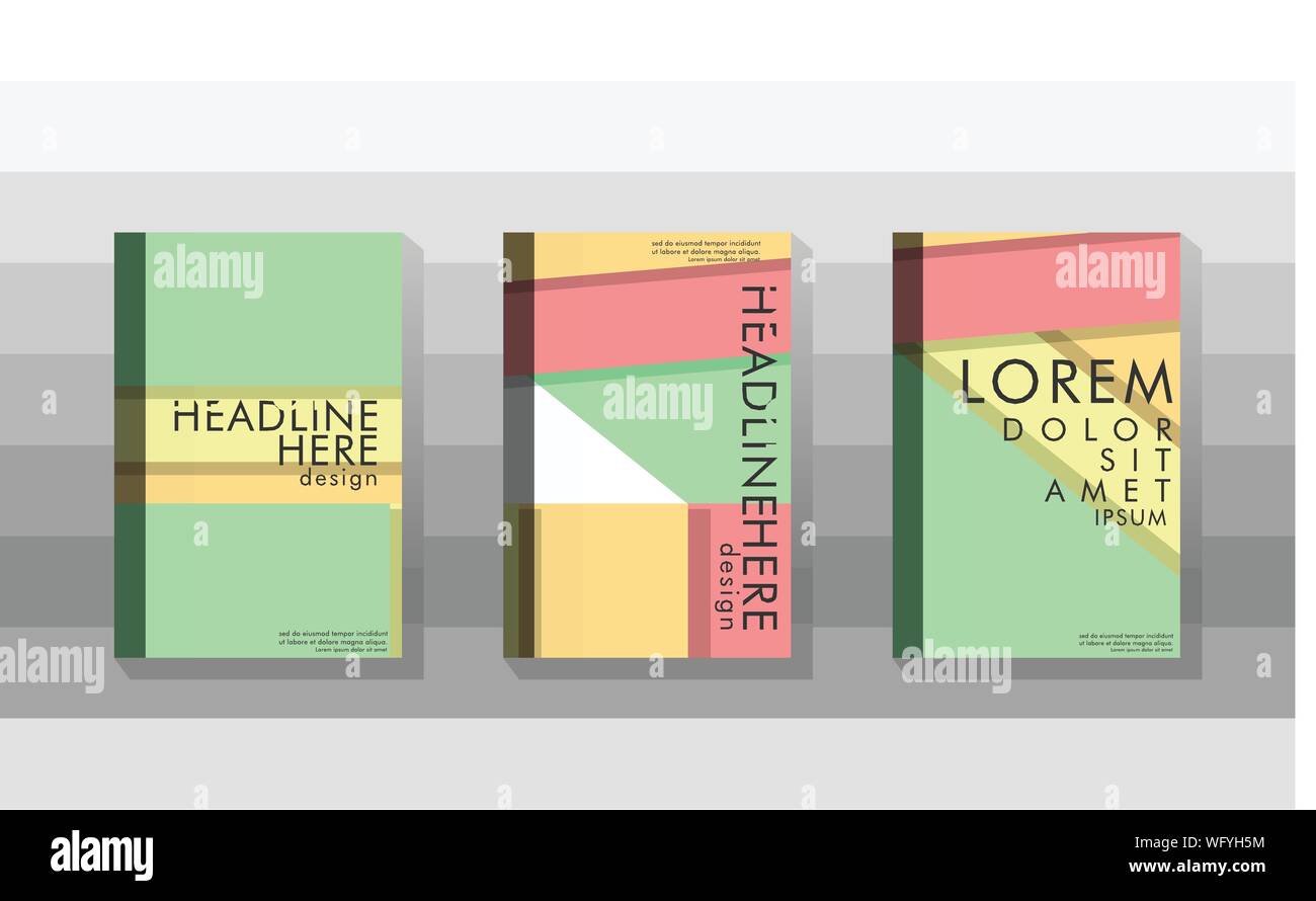 Cover book concept abstract geometric background with a combination of ...