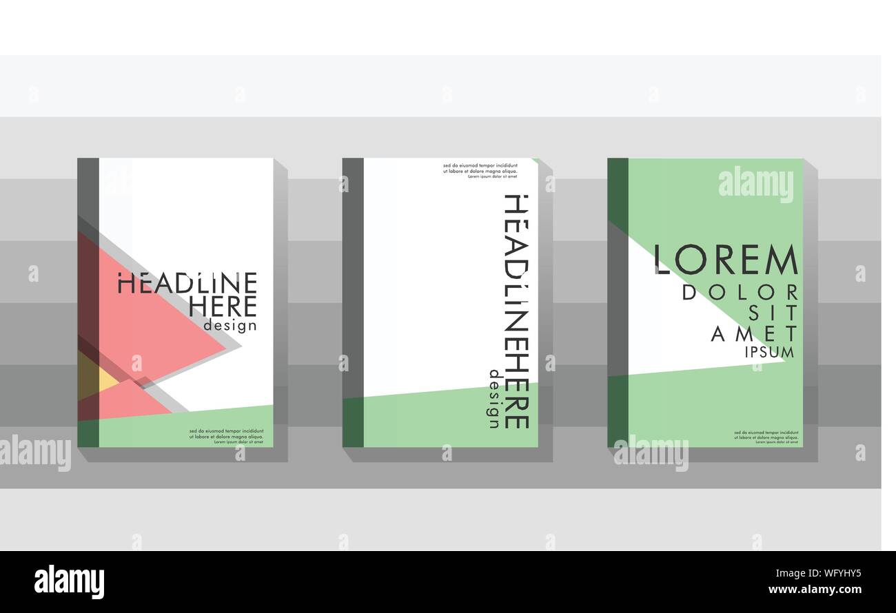 Cover book concept abstract geometric background with a combination of ...